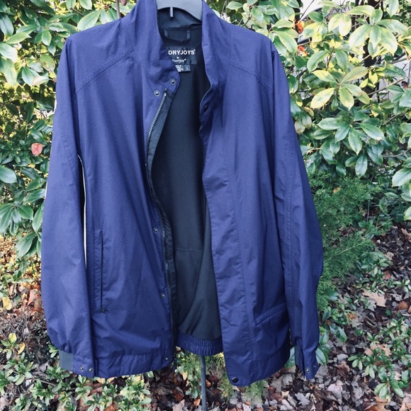 Dry joys | Jackets & Coats | Dryjoys Blue Mens Raincoat Golf Jacket L ...